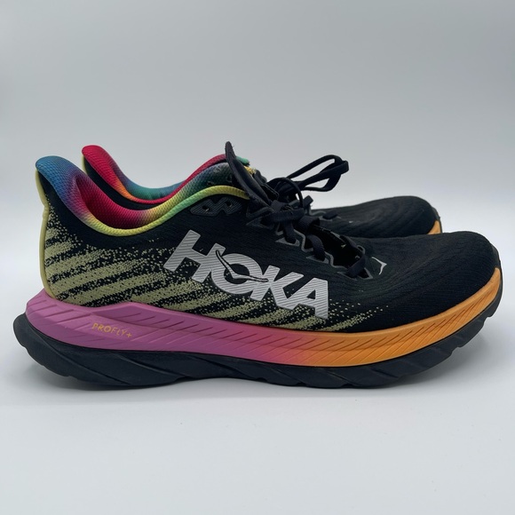 Hoka | Shoes | Hoka Mach 5 Black Rainbow Mens Running Shoes Athletic ...